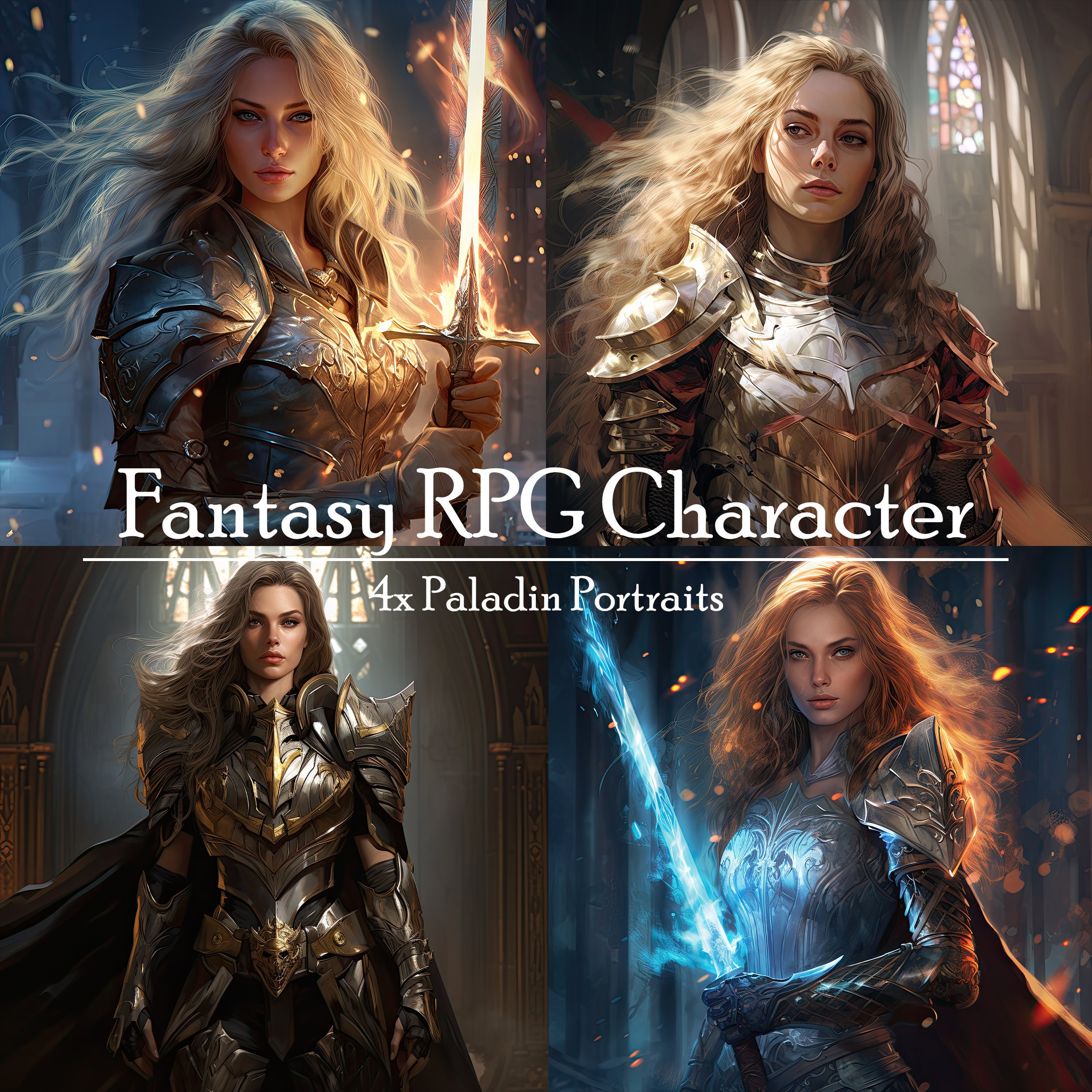 Fantasy RPG Character Portrait Dungeons and Dragons Custom - Etsy