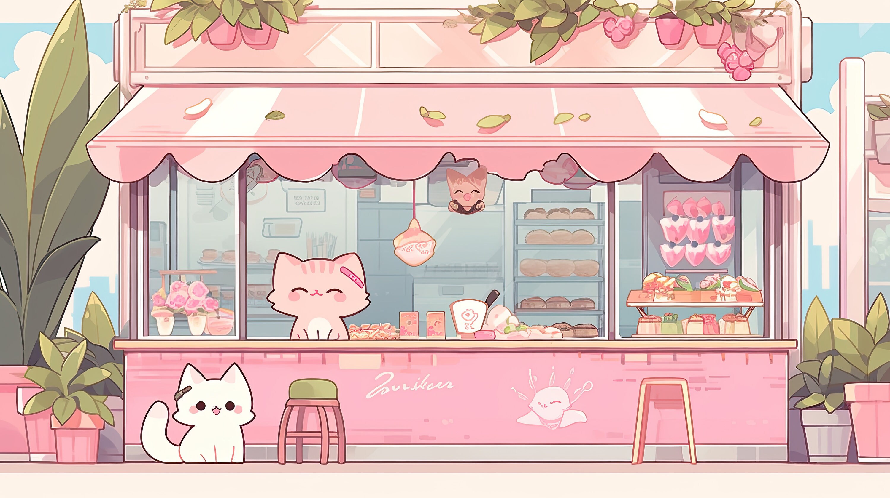 20 Kawaii Pastel Bakery Printable Background, Mobile and Desktop ...