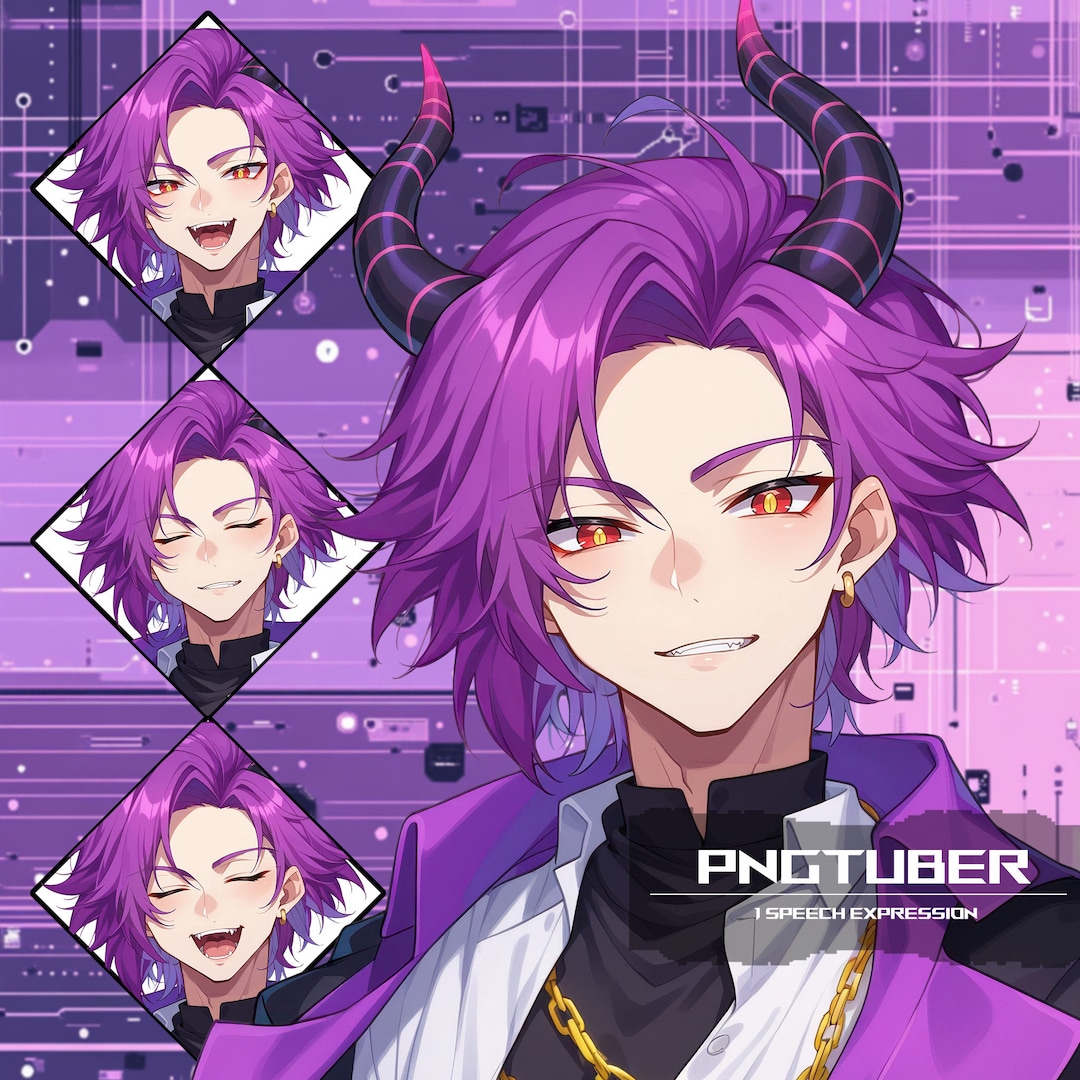 Pngtuber: Demon Prince, Giftuber, Veadotube, Discord, Live2d Vtuber ...