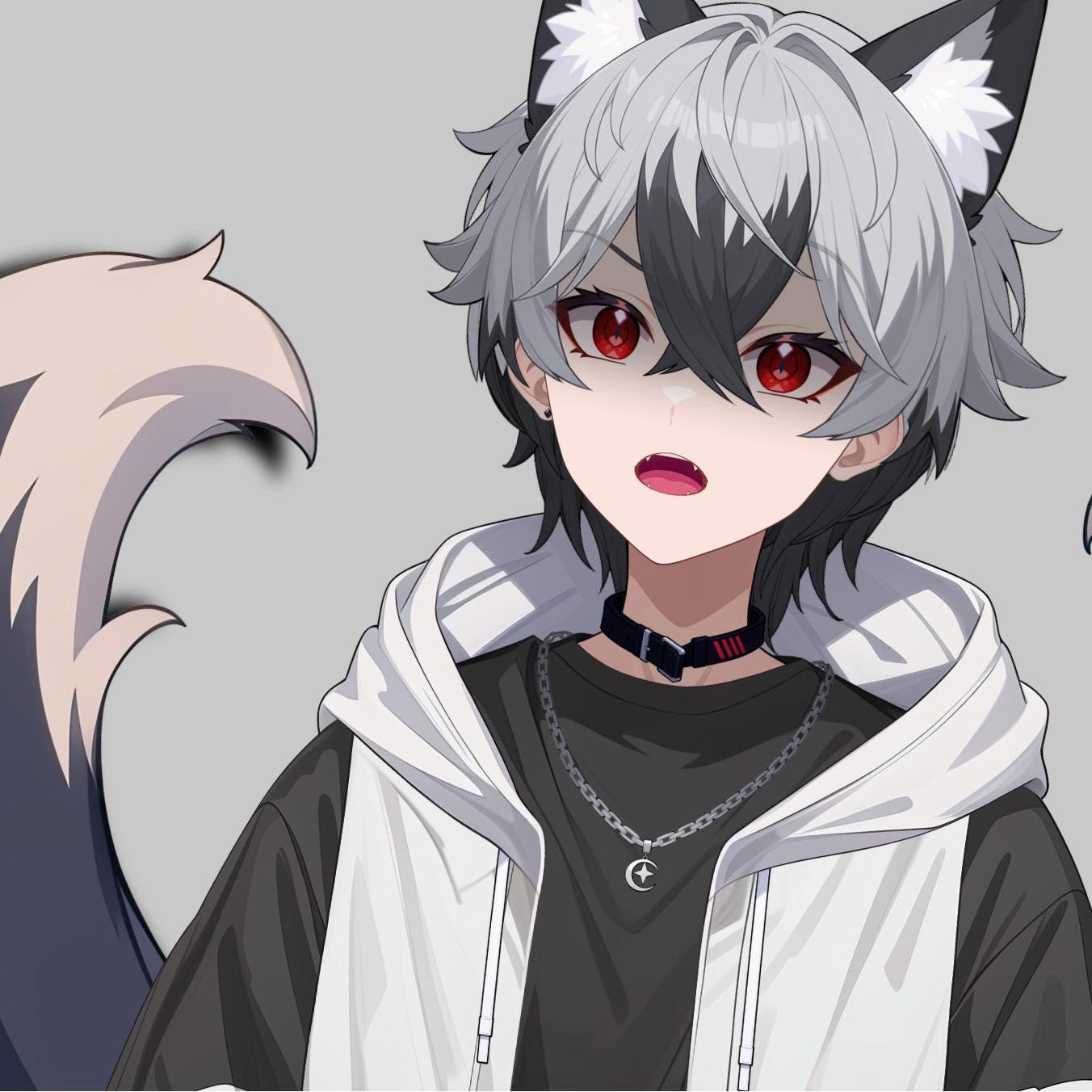 Premade Vtuber: Midnight Kitsune Boy Shadow Variant, Live2d Rigged Male ...