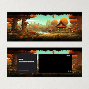 20 Autumn Cottage and Pumpkins Wallpaper Bundle, Twitch Streaming ...
