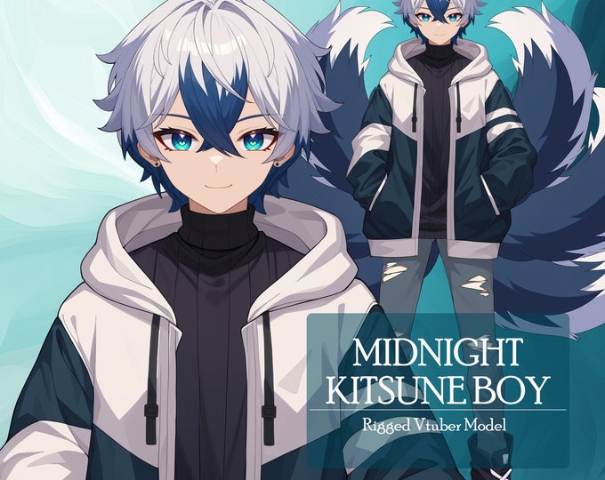 Cute Pngtuber Model | Anime Boy Pngtuber Premade Model | Veadotube ...