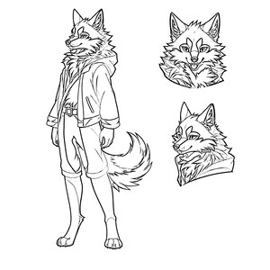 Furry Base Reference Sheet: Instant Download, OC Reference Sheet ...