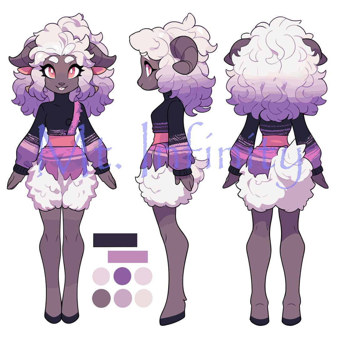 Fursona Adopt Limited Edition: Ewella Furry OC Adoption, Furry Adopt Reference Sheet, Fantasy ...
