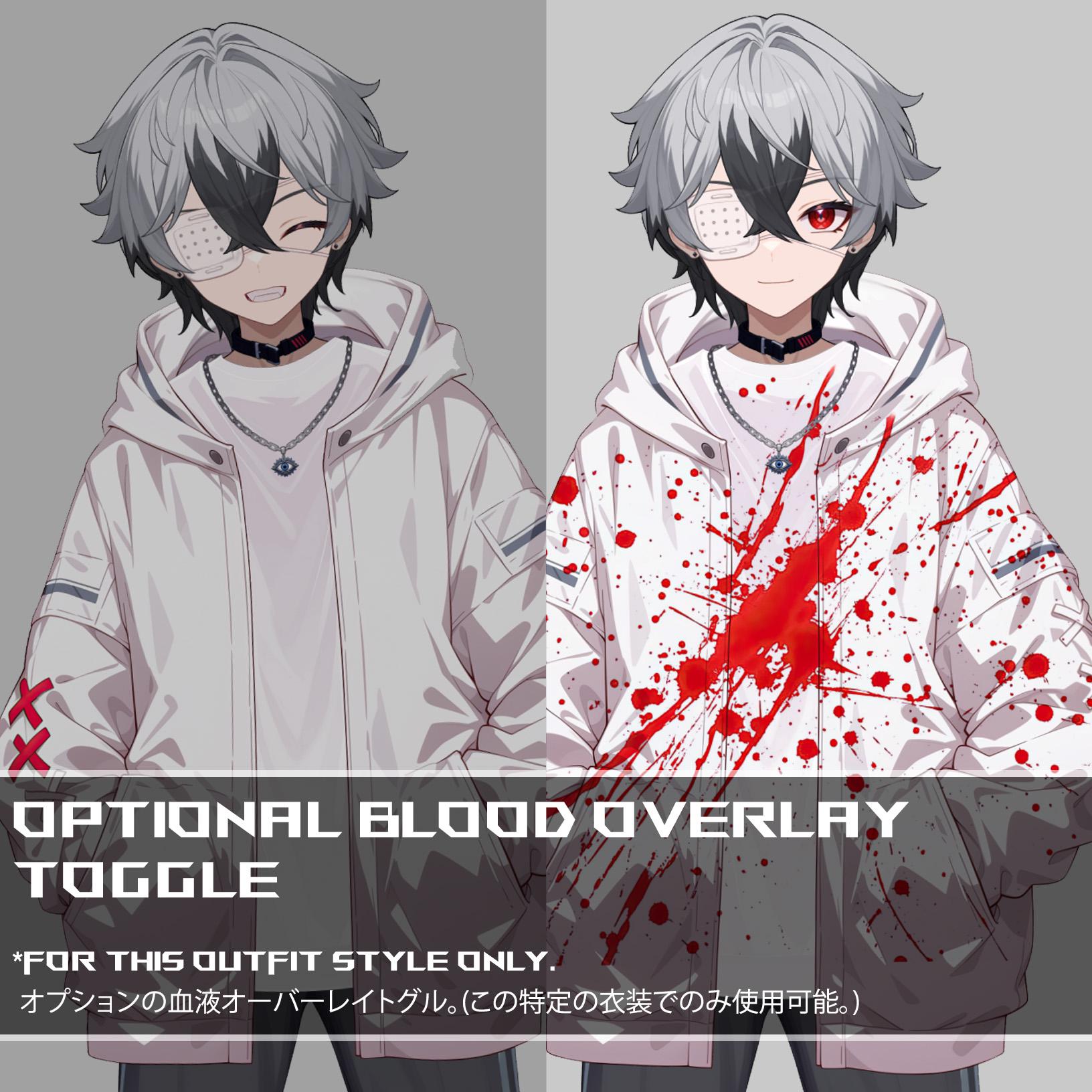 Midnight Kitsune Boy Vtuber Model With More Outfits, Premade Live2d ...