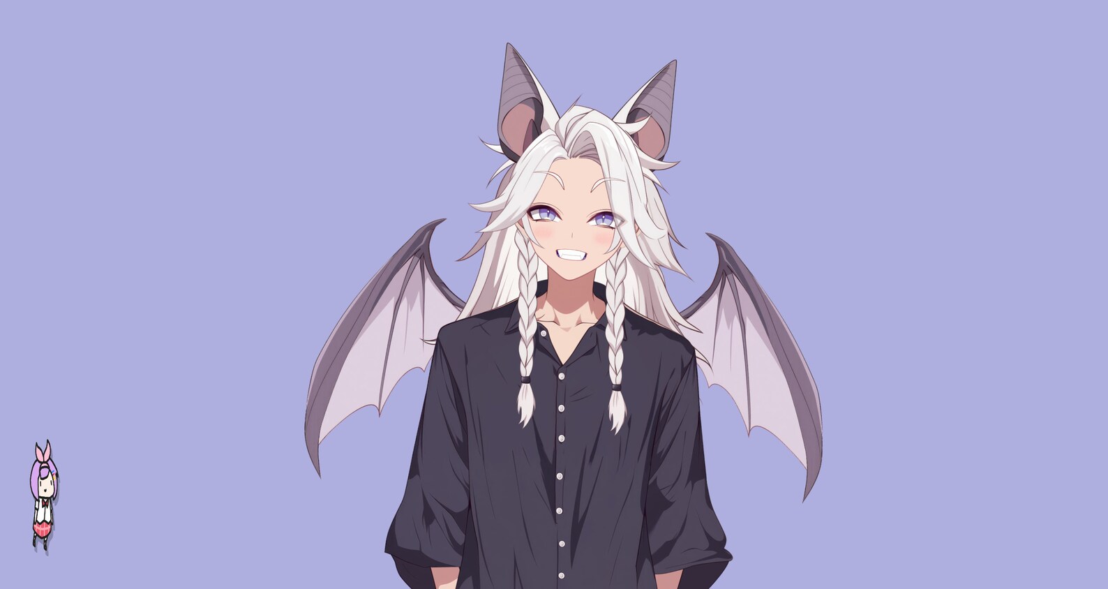 Premade Vtuber Model: Bat Boy, Rigged Male Vtuber, OBS Studio ...