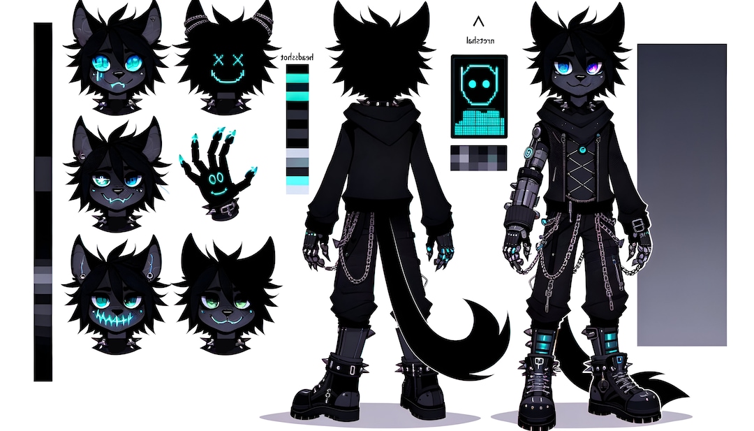 Fursona Adopt Limited Edition: Kuro Furry OC Adoption, Furry Adopt ...