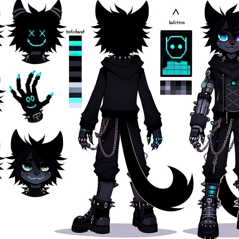 Protogen Reference Sheet Base - Etsy