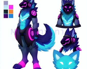 Fursona Adopt Limited Edition: Runa not Exclusive Furry OC Adoption, Furry Adopt Reference Sheet ...