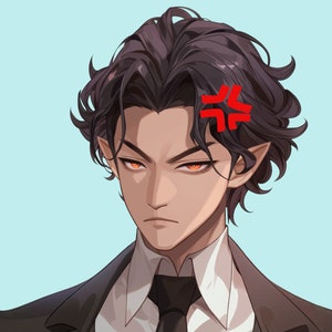 Vampire Vtuber, Premade Vtuber Model, Rigged Vtuber, Demon Boy Vtuber ...
