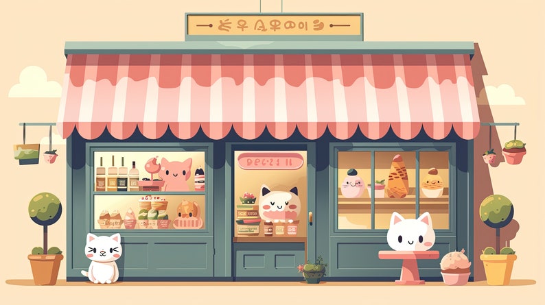 20 Kawaii Pastel Bakery Printable Background, Mobile and Desktop ...