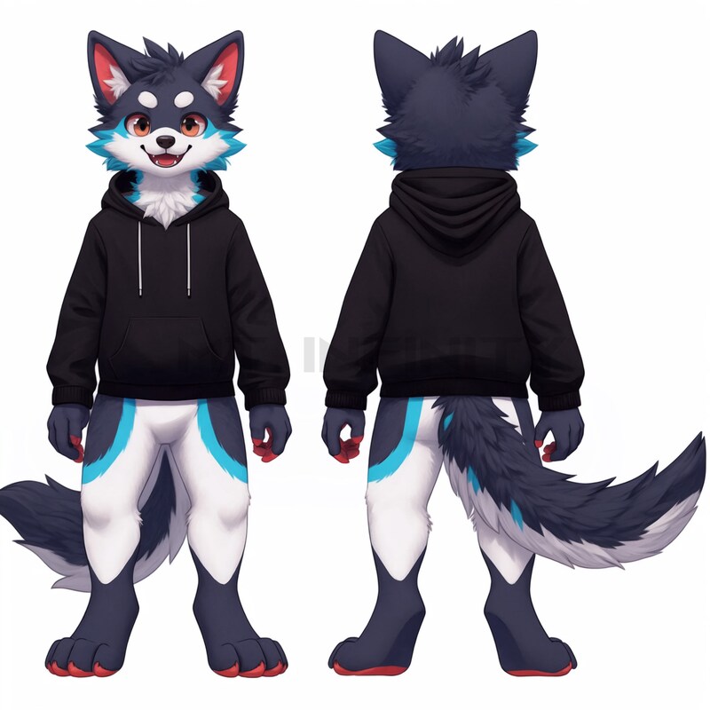 Furry Reference Base Protogen - Etsy