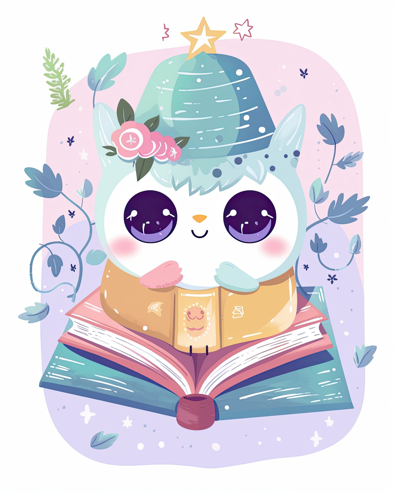 Cute Book Clipart Bundle Colorful Book Clipart Magic Book - Etsy