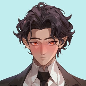 Vtuber vampiro, modelo de Vtuber prediseñado, Vtuber con rigging ...