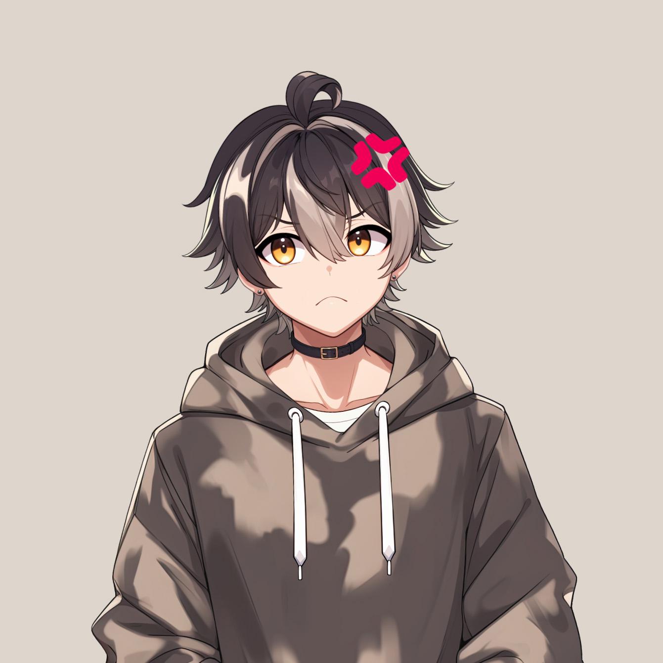 Premade Vtuber: Moonrock Merc Boy With Frog Hoodie Toggle,rigged Live2d ...