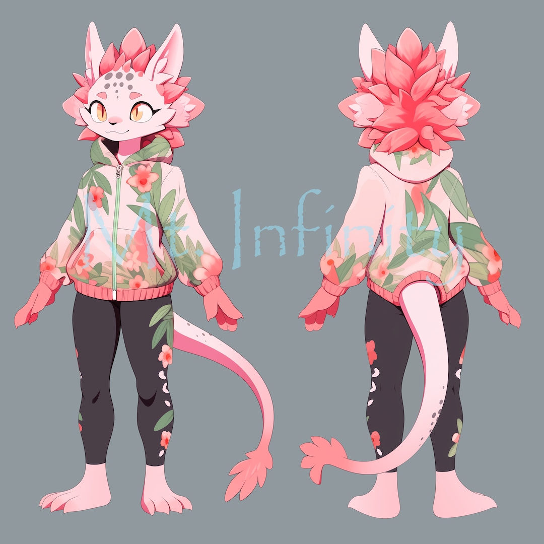 Fursona Adopt Limited Edition: Axie not Exclusive Furry OC Adoption, Furry Adopt Reference Sheet ...
