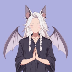 Premade Vtuber Model: Bat Boy, Rigged Male Vtuber, OBS Studio ...