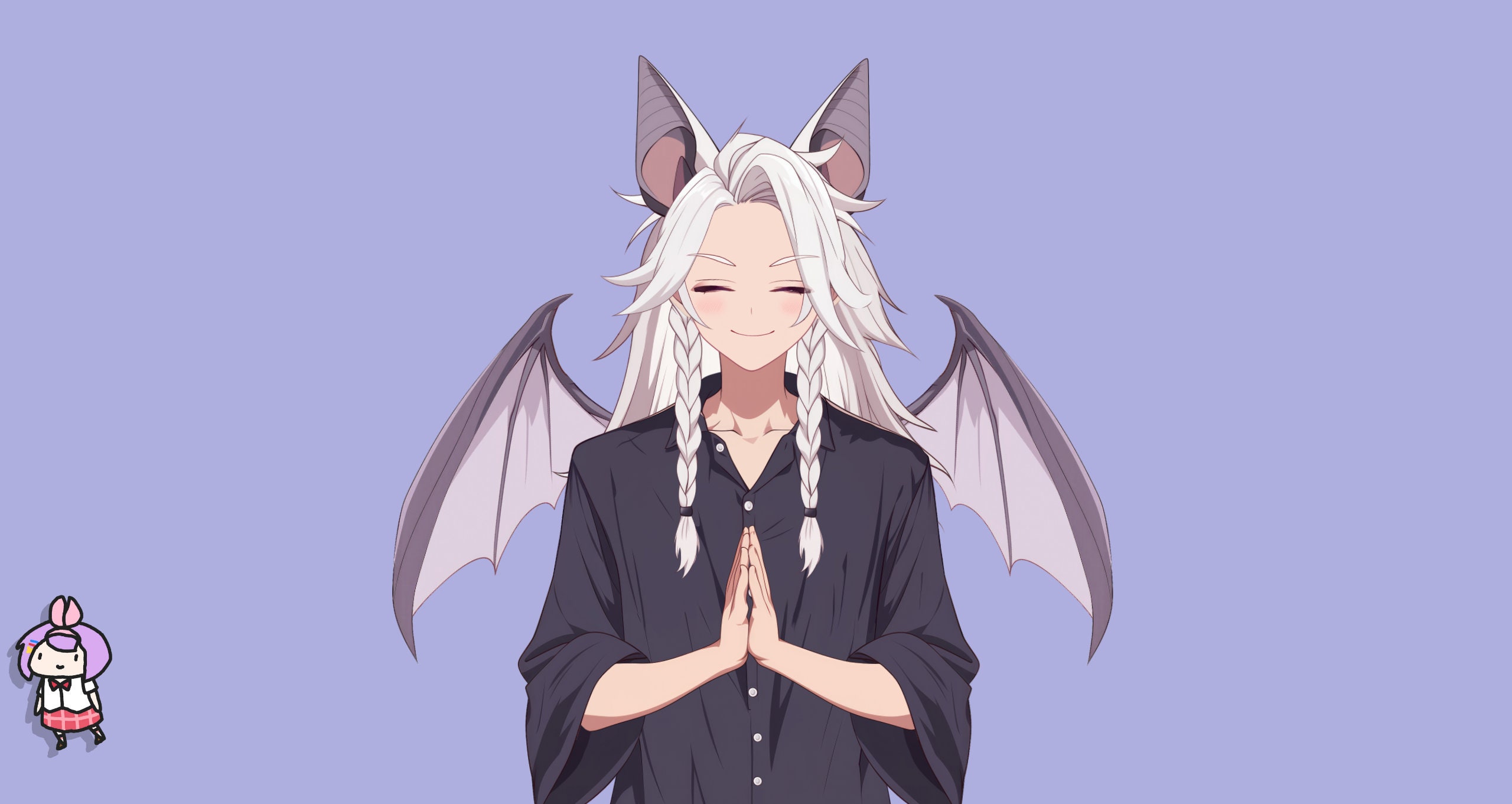 Premade Vtuber Model: Bat Boy, Rigged Male Vtuber, OBS Studio ...