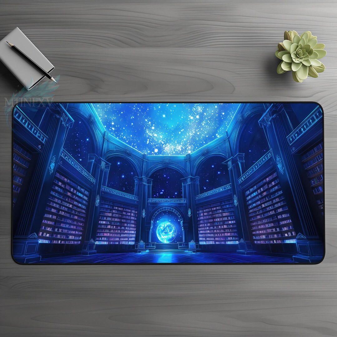 Starlight Archive Desk Mat, Magic Library Gaming Mouse Pad, Acotar ...
