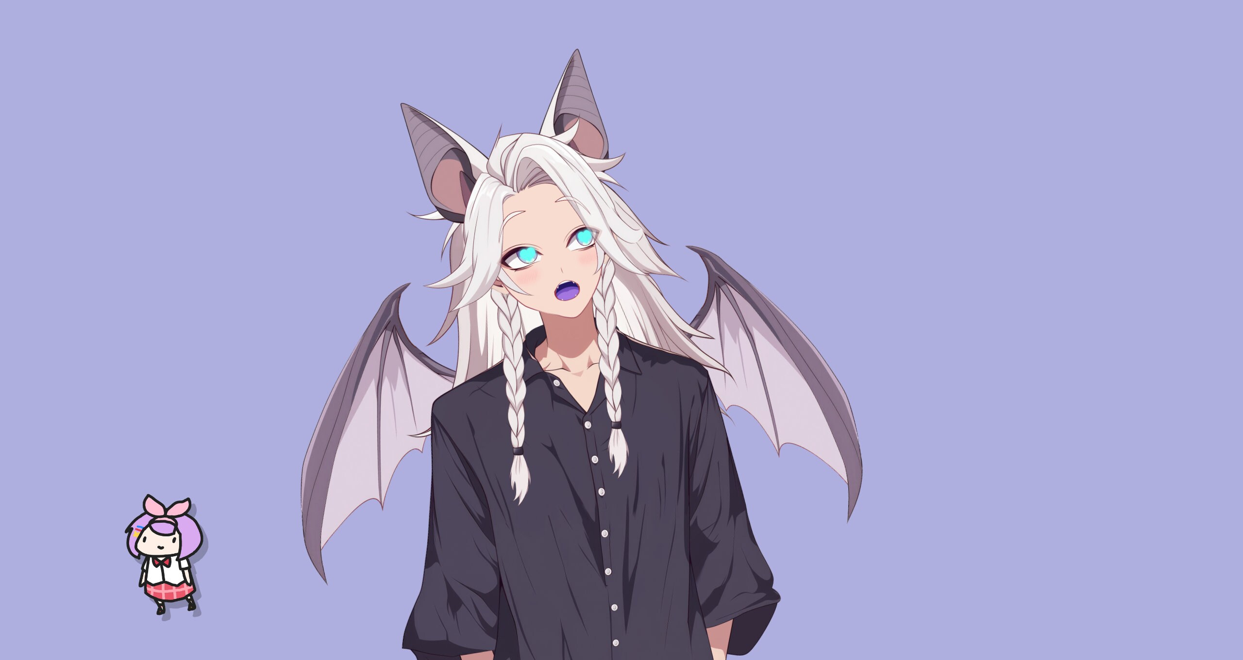 Premade Vtuber Model: Bat Boy, Rigged Male Vtuber, OBS Studio ...
