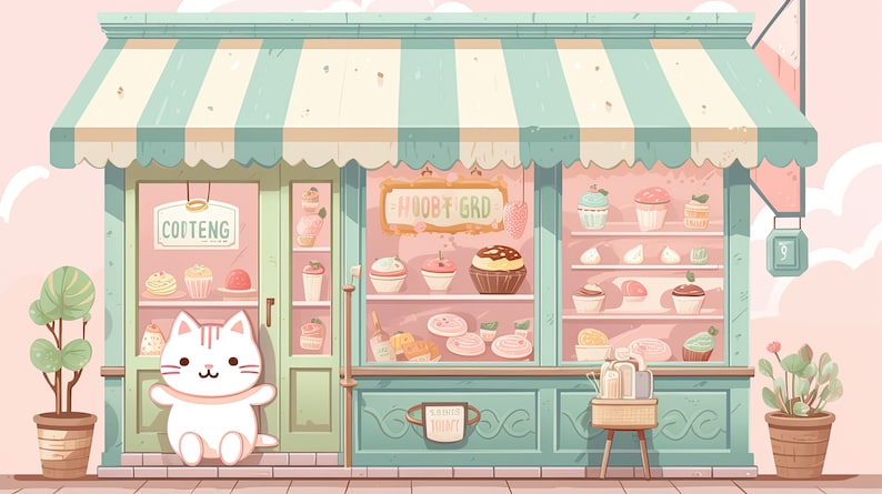 20 Kawaii Pastel Bakery Printable Background, Mobile and Desktop ...