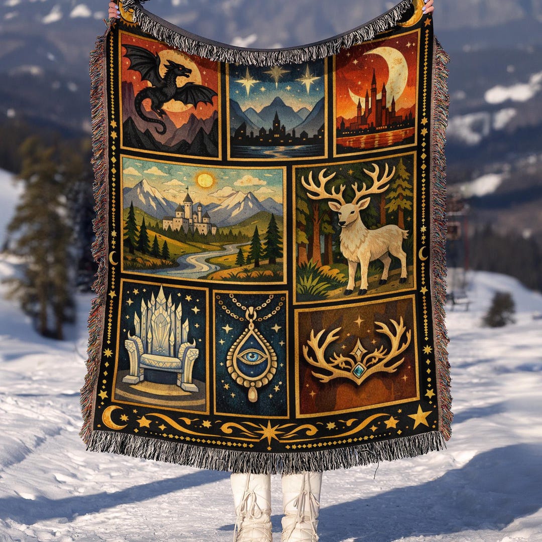 Multiverse SJM Inspired Woven Blanket, Booktok Fandom Decor Tapestry ...