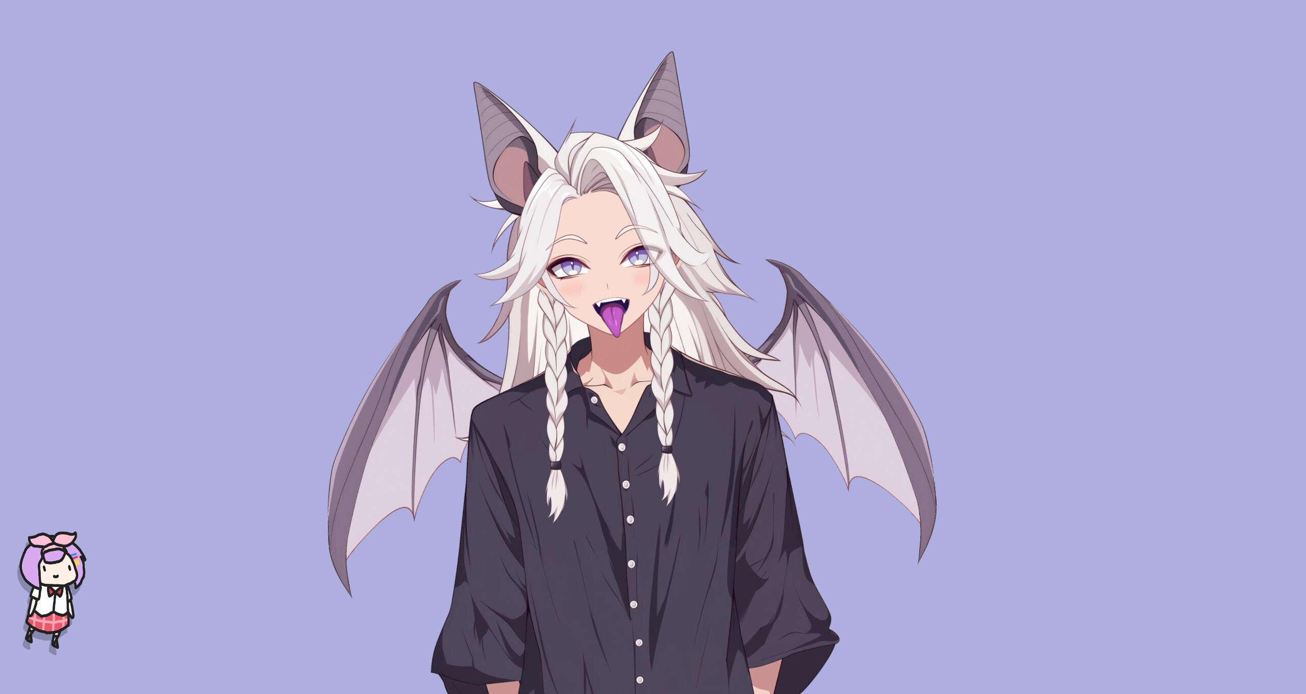 Premade Vtuber Model: Bat Boy, Rigged Male Vtuber, OBS Studio ...