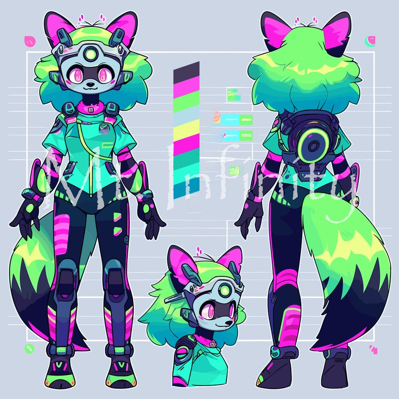 Protogen Reference Sheet Base - Etsy