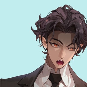 Vampire Vtuber, Premade Vtuber Model, Rigged Vtuber, Demon Boy Vtuber ...
