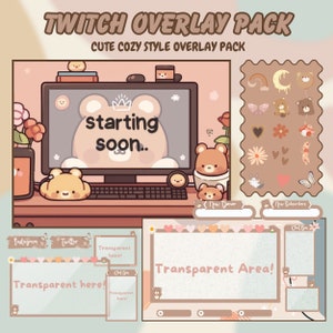 Twitch Overlay - Bear Themed Stream Package for Twitch Stream - Twitch ...