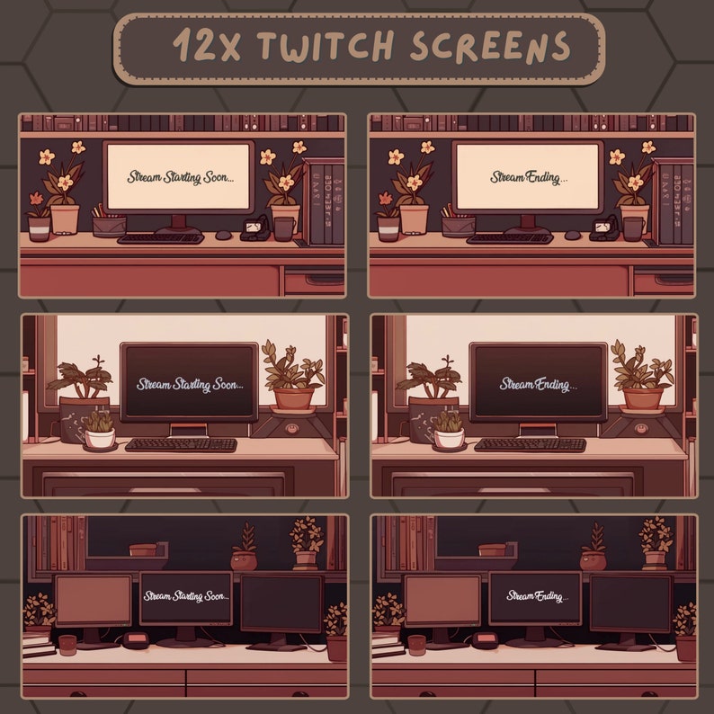 Twitch Overlay Mac Theme Vtuber Overlay for Twitch Stream Overlay ...