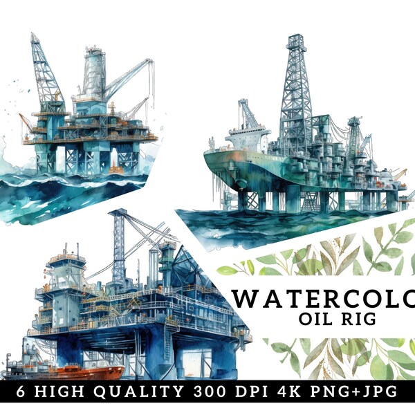 Oil Rig Embroidery - Etsy