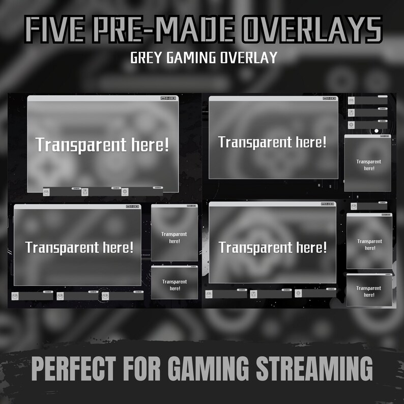 Twitch Overlay Gaming Streamer Package ,vtuber Gaming Stream Overlay ...