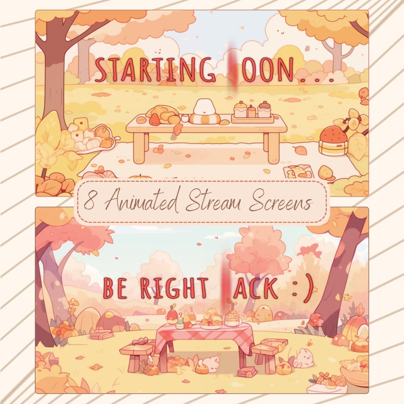 Autumn Twitch Stream Overlay Package: Animated Fall Theme - Etsy