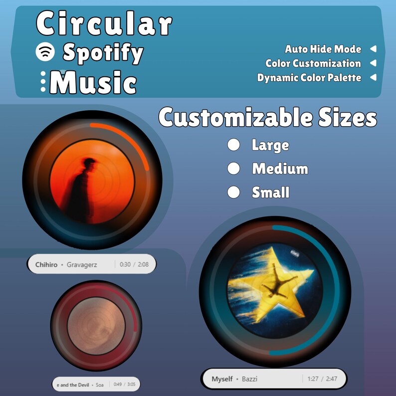 Spotify Music Widget - Customizable Widget for Twitch/youtube Stream ...