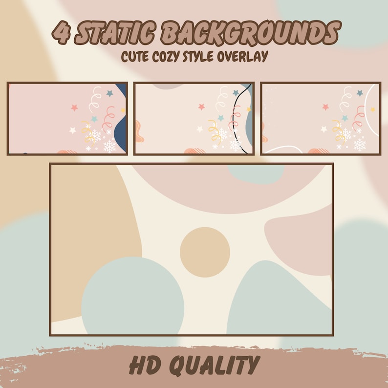 Cozy Bear Twitch Overlay Package: Animated Stream Screens - Etsy