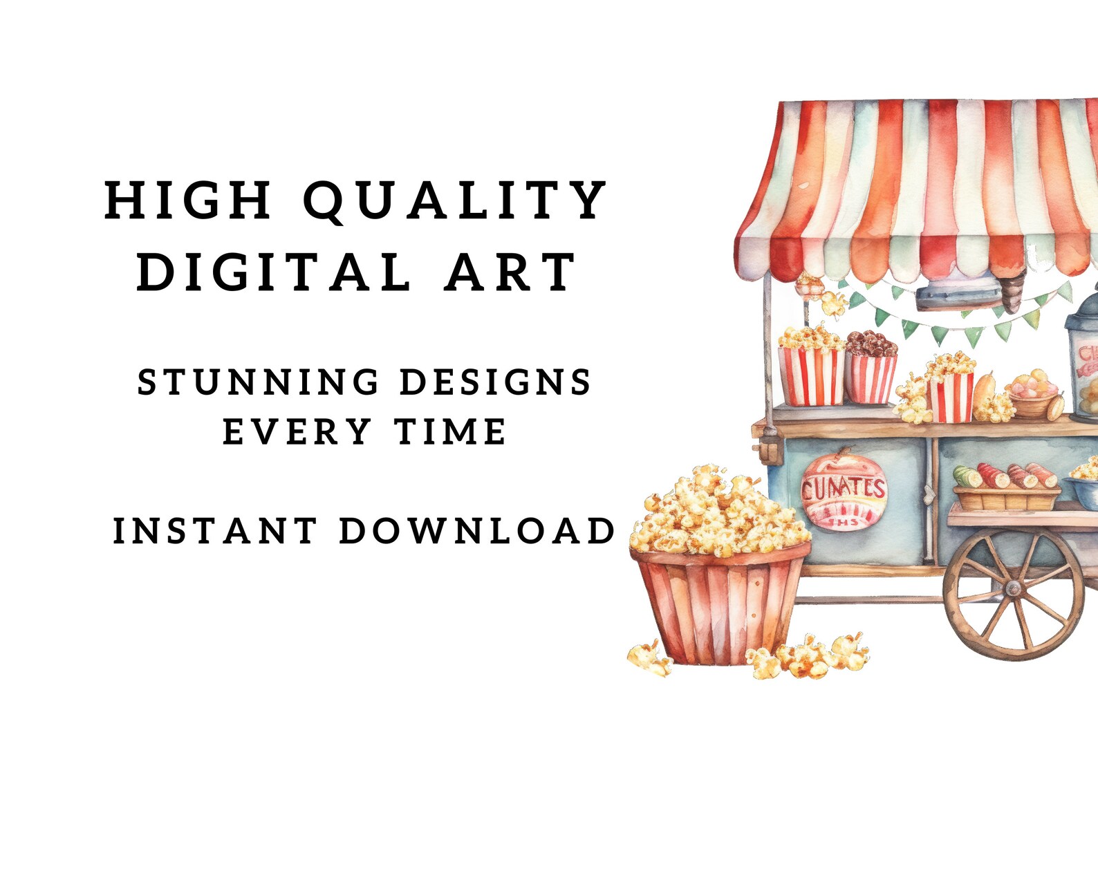 Popcorn Stand Clipart Popcorn PNG Movie Night Clipart Birthday Party ...