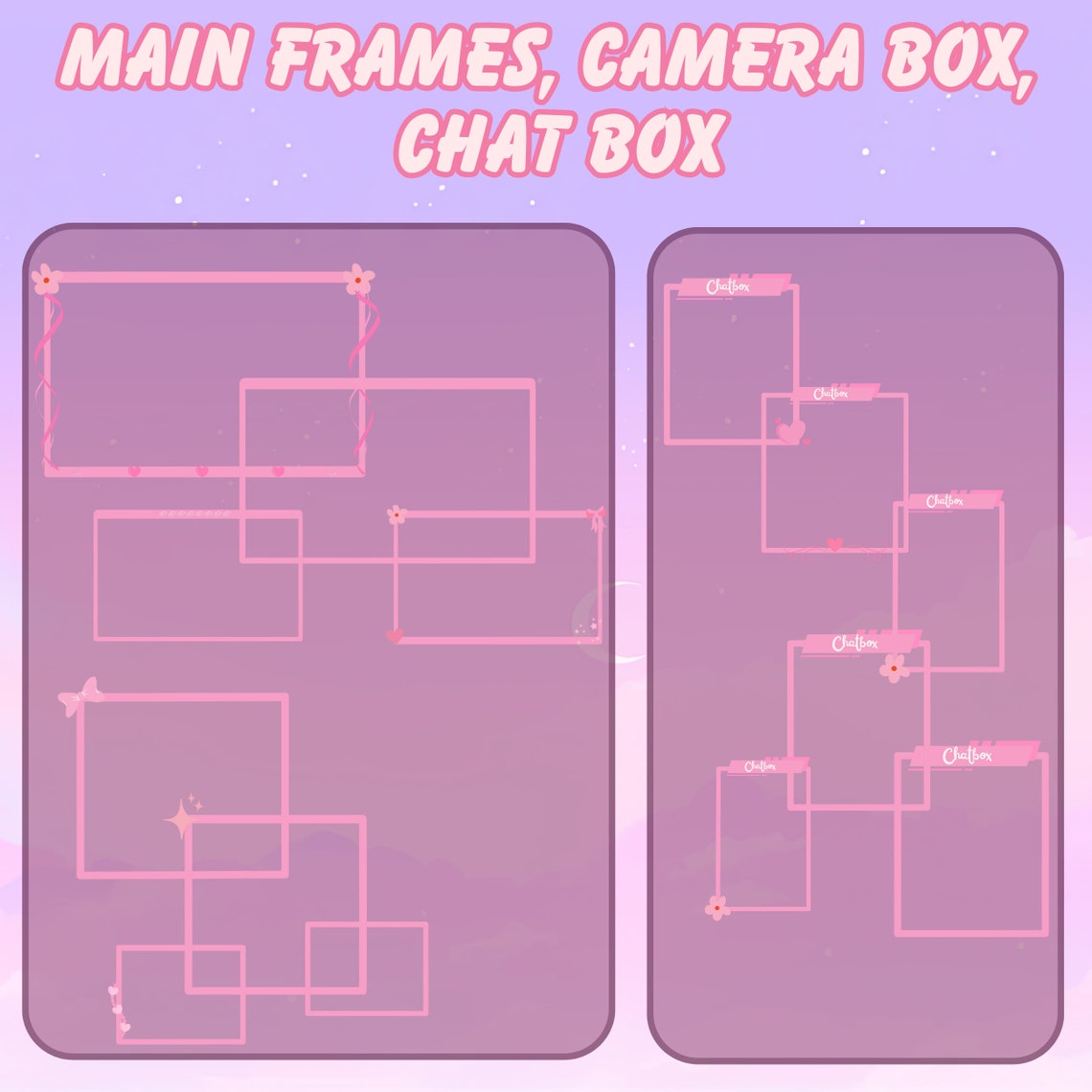 Twitch Overlay - Valentine's Day Theme Vtuber Overlay for Twitch Stream ...