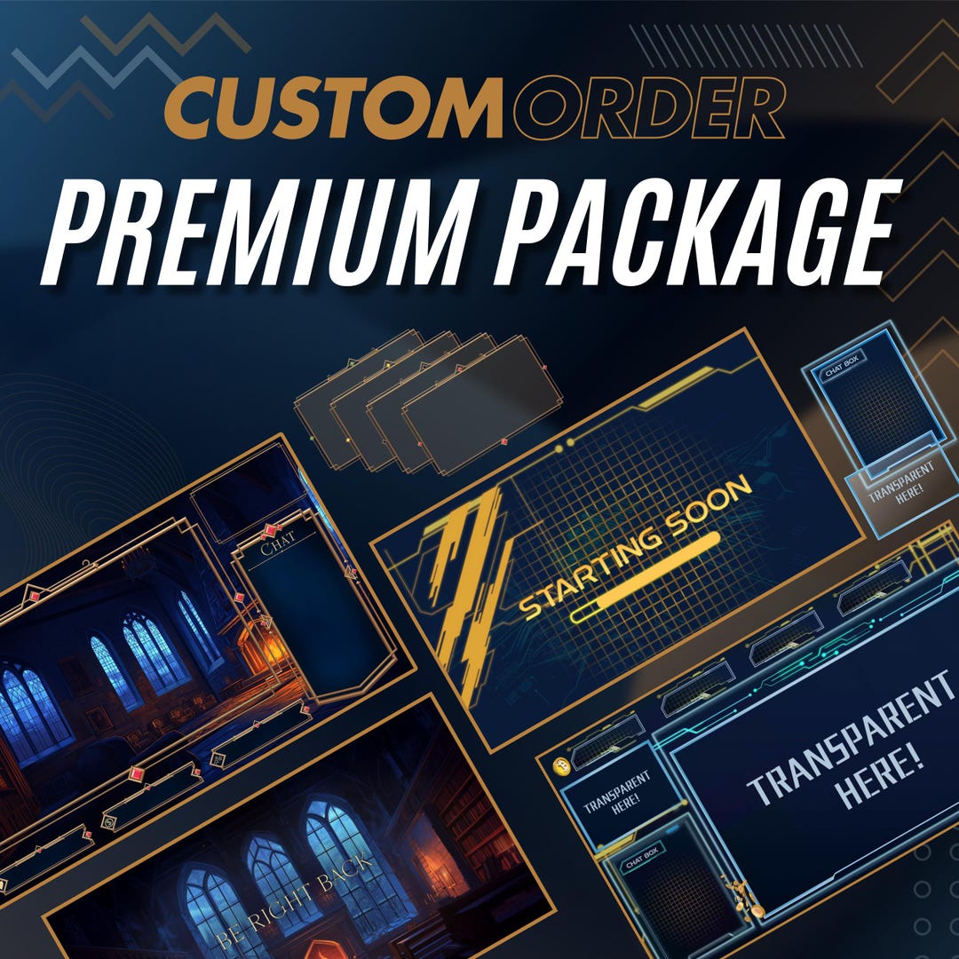 Custom Animated Overlay - Twitch Package Custom Overlay for Twitch ...