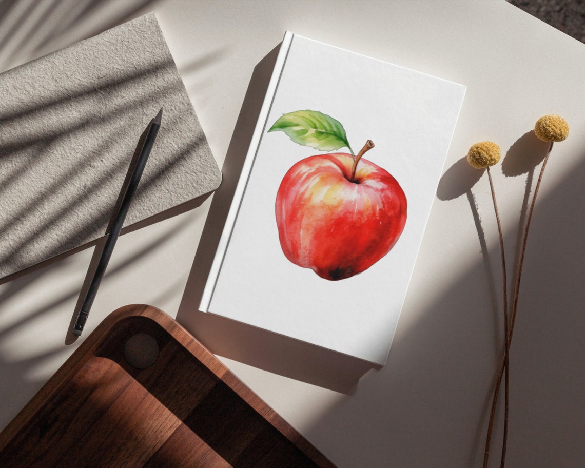 Watercolor Apples Clipart Fall Fruit PNG Autumn Harvest Clipart Food ...