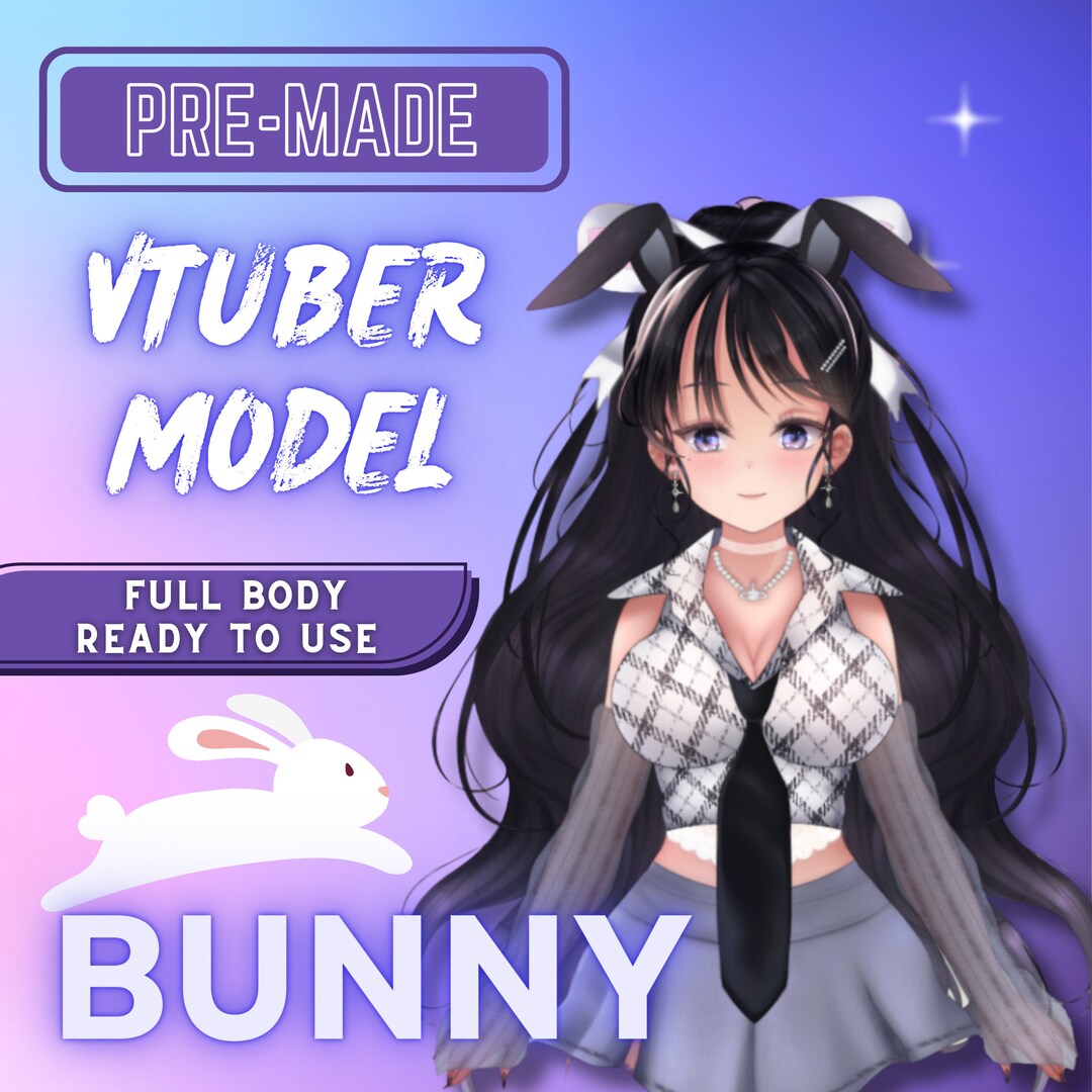 Ready to Use Vtuber, Bunny Girl / Premade & Presetup Model, Ready for Streaming / Vtube Studio ...