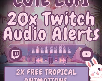 Twitch Alert Sounds Cute Pack of Sound Alerts for Streamers. Vtuber ...