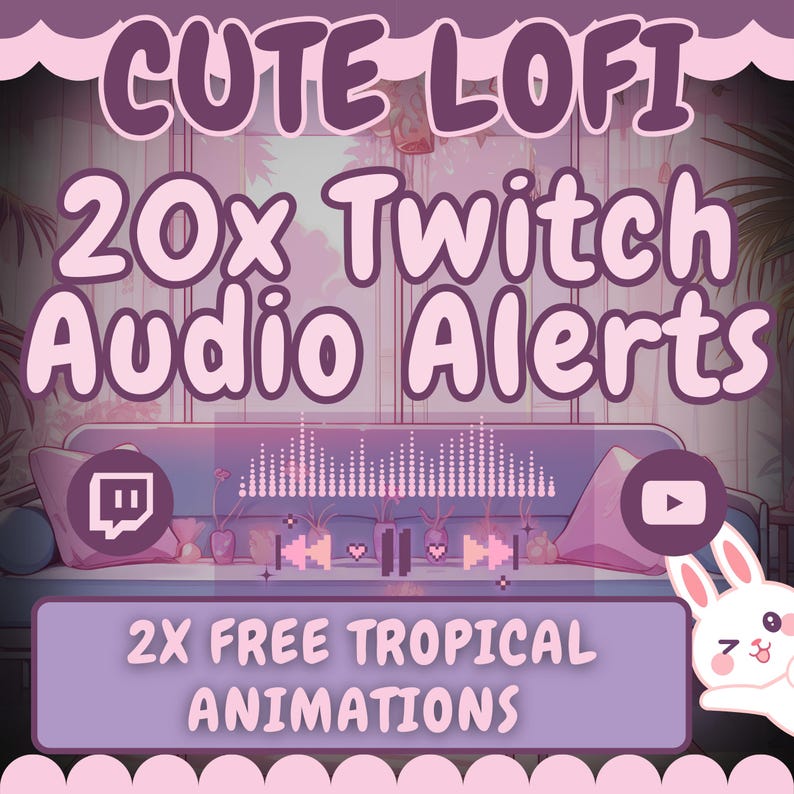 Cute Lofi Twitch Sound Alerts – Stream Transition Sounds (20x) - Etsy