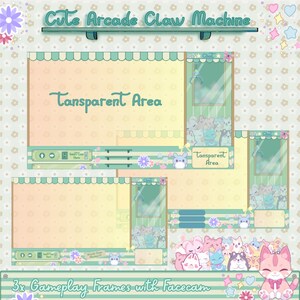 Twitch Overlays Claw Machine Stream Overlay Twitch Package Lofi Overlay ...