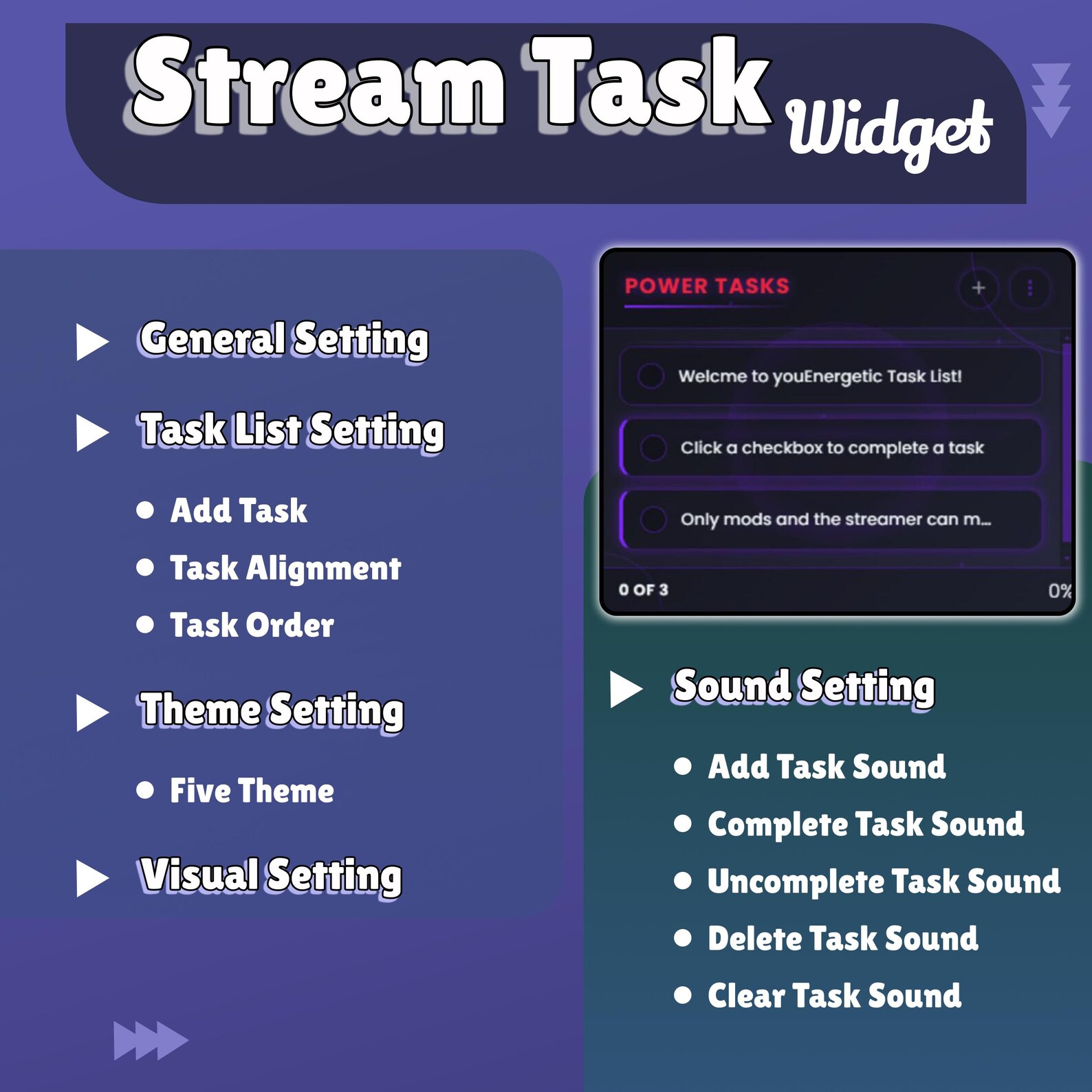 Stream Tasklist Widget: Pomodoro Timer & To-do List - Obs/twitch ...