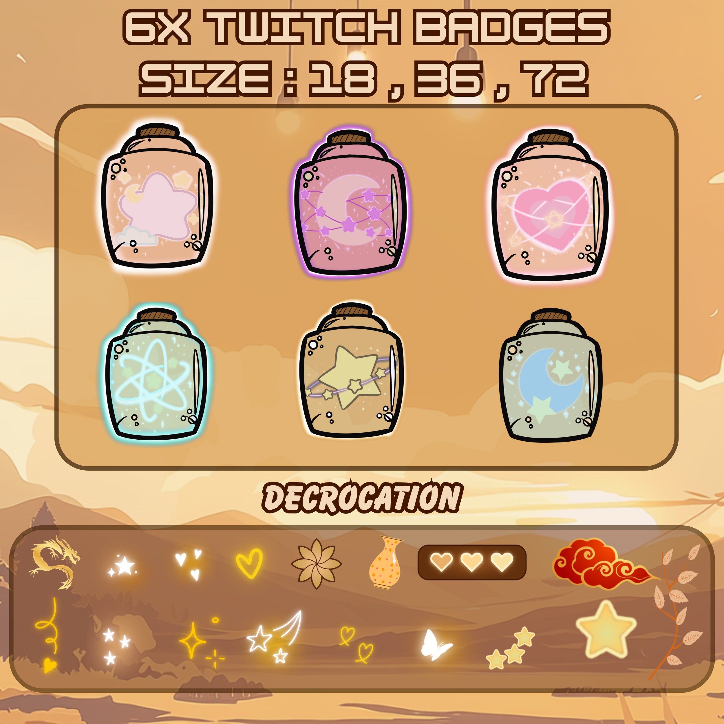 Animated Twitch Overlay, Lofi Animated Stream Package, Stream Package ...