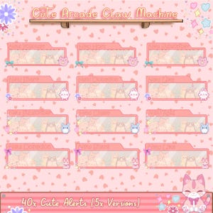 Animated Twitch Overlay Arcade Claw Machine Stream Package for Twitch ...