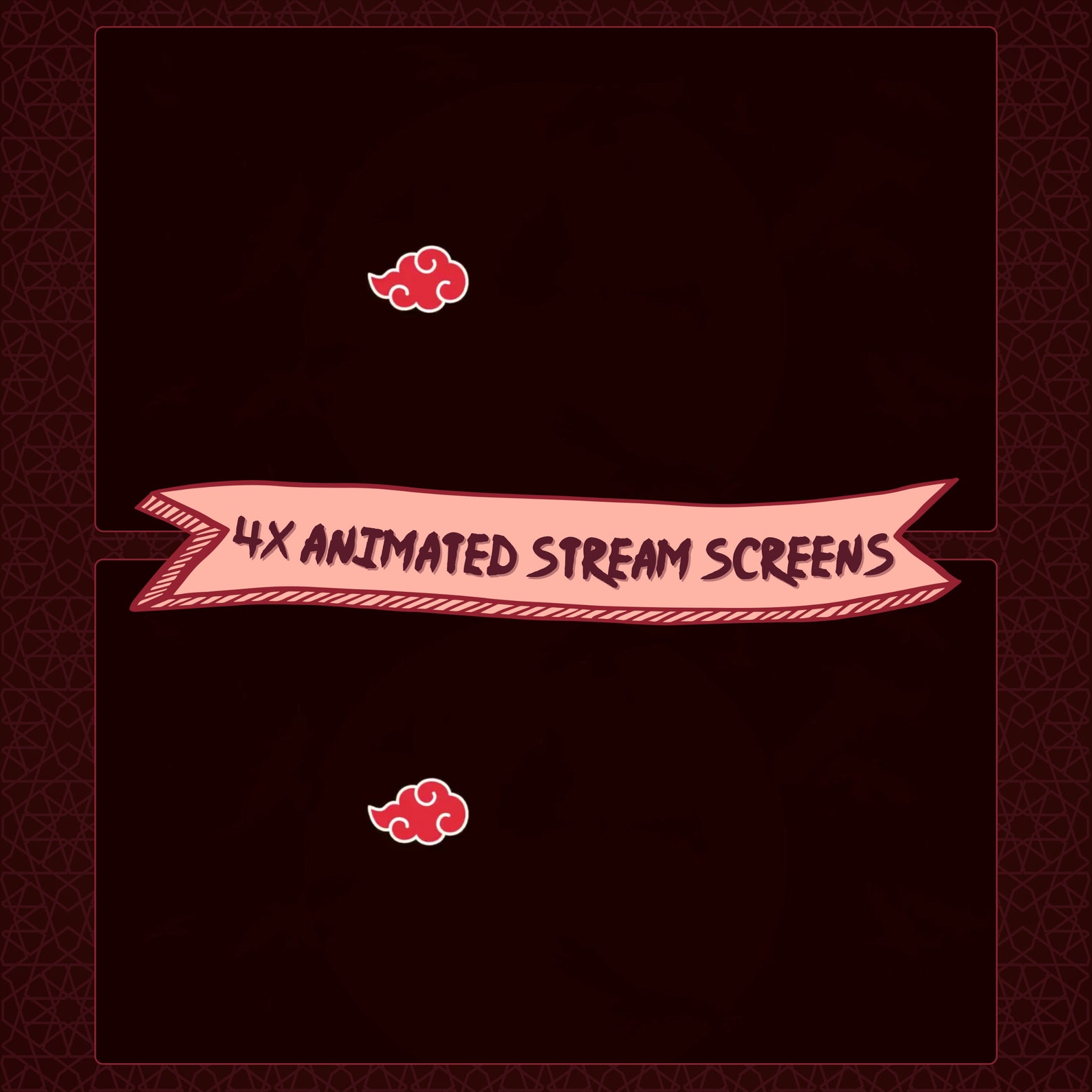 Ninja Stream Animated Twitch Overlay Cute Stream Overlay Package Stream ...