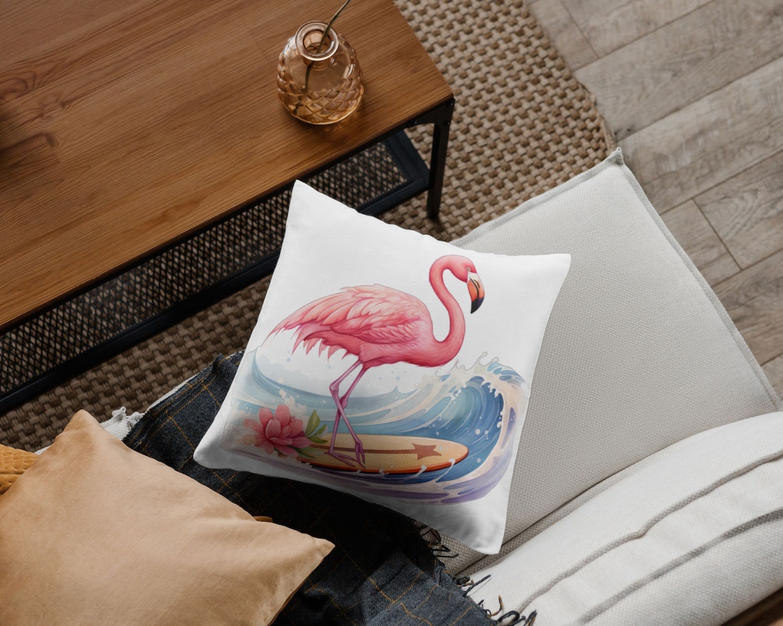 Watercolor Cool Flamingo Clip Art Cool Flamingo Art Illustrations Cool ...