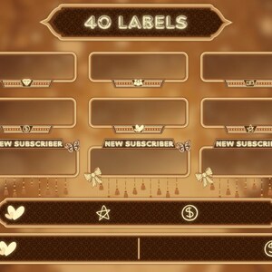 Animated Twitch Overlay - Gilded Themed Stream Package for Twitch ...